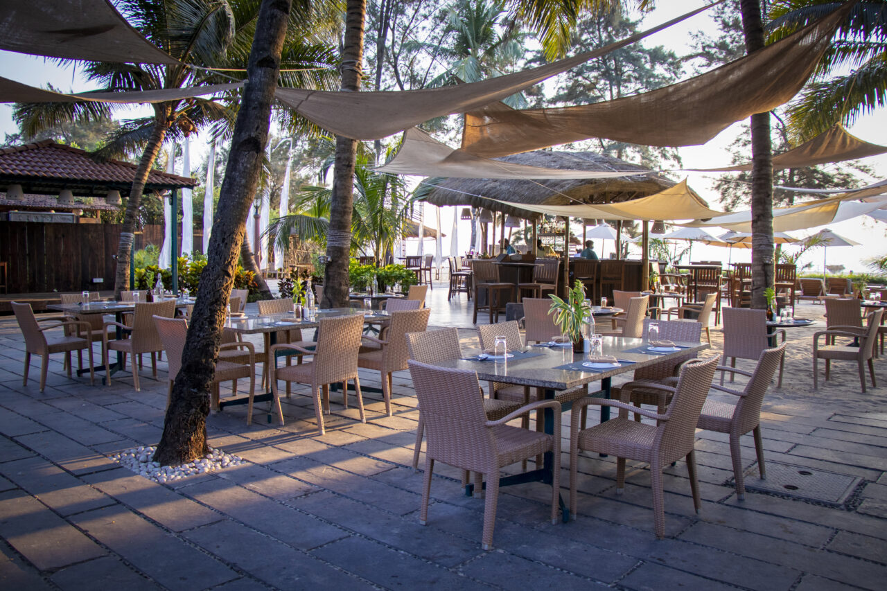 Best beachfront restaurant & bar on Colva Beach, South Goa