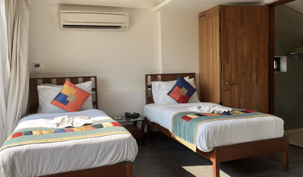 Colva Beach Resort Goa offers enchanting views of the paddy fields!